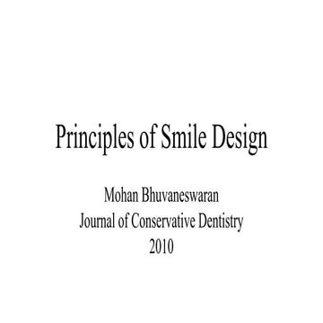 Principles of smile design | PPTX