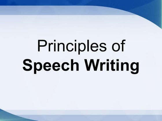 The Speech Writing Process.pptx | Science