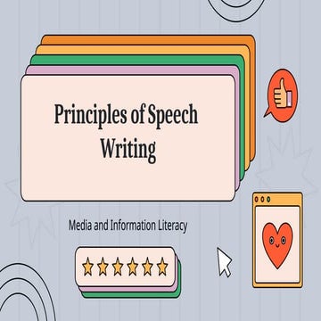 Oral Communication Principles of Speech Writing | PPTX