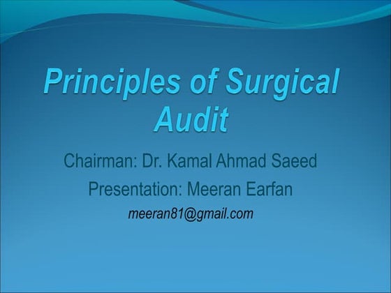 Clinical audit made easy | PPT