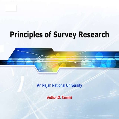 Principles of survey research | PPTX