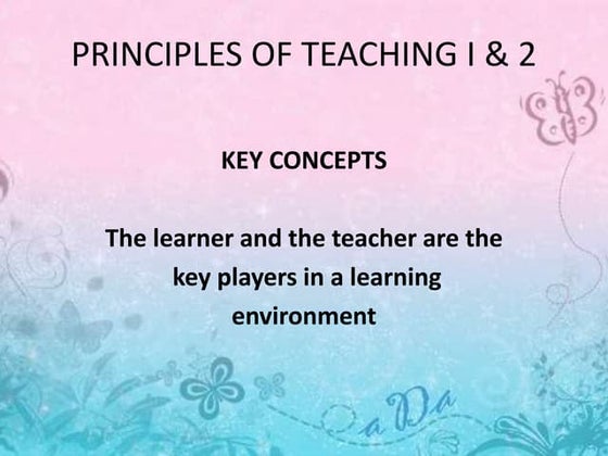 The elements of teaching and learning | PPTX | Professional School ...