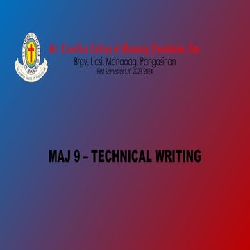 PRINCIPLES OF TECHNICAL WRITING WEEK 3&4.pptx