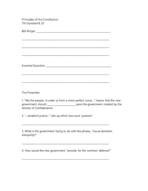 The 7 Principles of the Constitution | PPT | Law