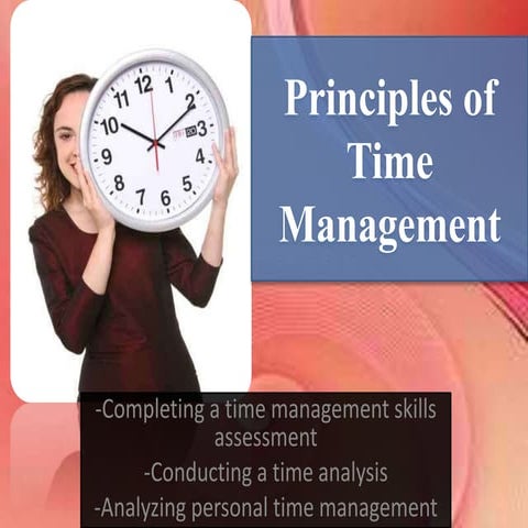 Principles of Time Management | PPTX