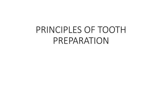 ABUTMENT TOOTH PREPARATION in removable partial denture.pptx | Dental Health | Diseases and ...
