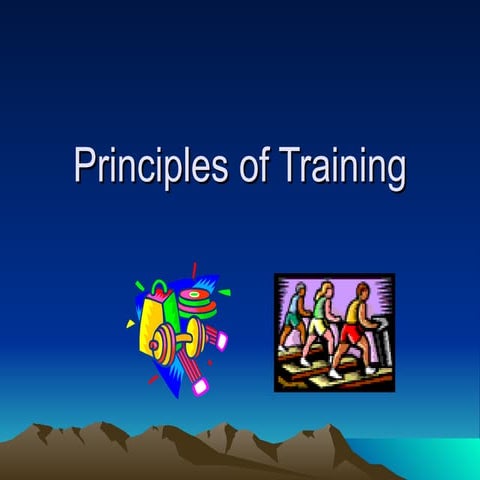Principles Of Training | PPT