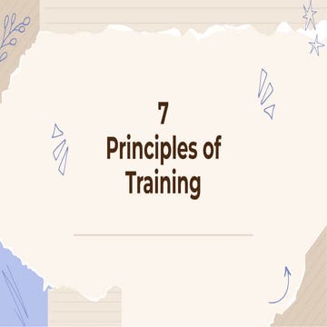 Principles of Training.................. | PDF