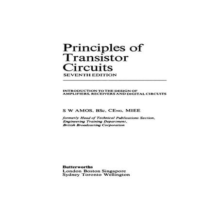 Principles Of Transistor Circuits Introduction To The Design Of Amplifiers Receivers And