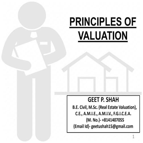 Principles of Valuation | PPTX