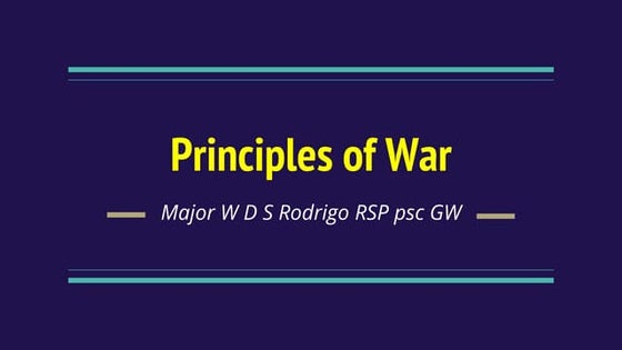 What are the 12 Principles of War? A Comprehensive Guide | CIO Women ...