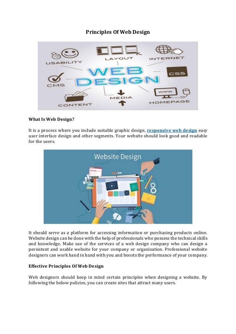 Principles Of Web Design