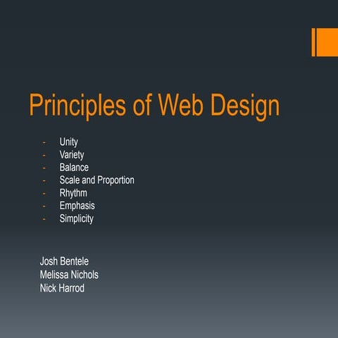 Principles of web design web graphics software 10am-mw | PPT