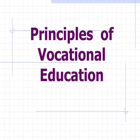 555-7-1 Principles of Vocational Education | PPT