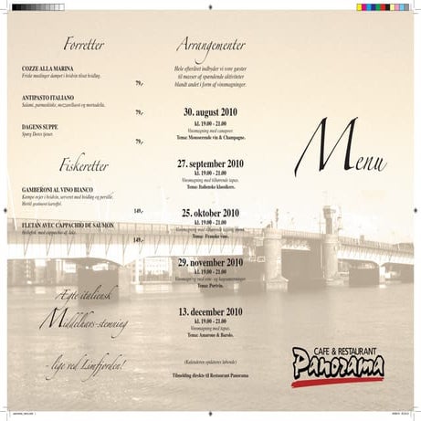 Panorama Menu | PDF
