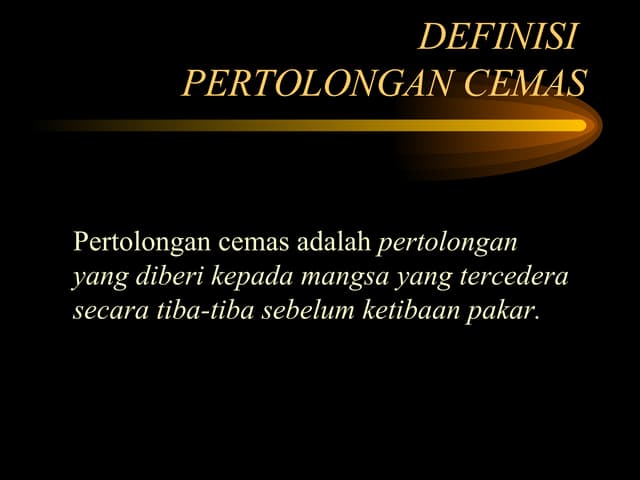 Pertolongan Cemas (First Aid) | PDF
