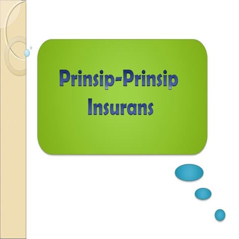 Prinsip Insurans | PPT