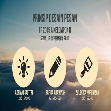 Prinsip Desain Pesan - Proses Komunikasi | PDF