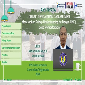 PRINSIP PENGAJARAN DAN ASESMEN Menerapkan Prinsip Understanding by ...
