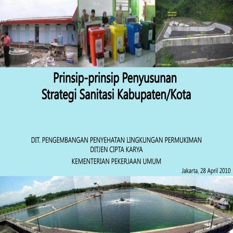 Prinsip Penyusunan Strategi Sanitasi Kota | PPTX