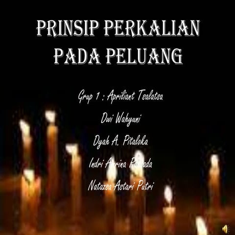 Prinsip perkalian pada peluang | PPT
