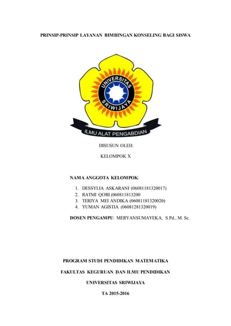 BIMBINGAN DAN KONSELING di SD | PPTX