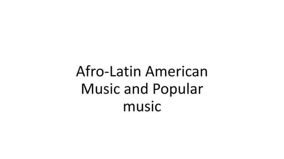 Music 10 lesson #1 latin american music | PPTX