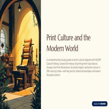 Print culture and the modern world | PPTX