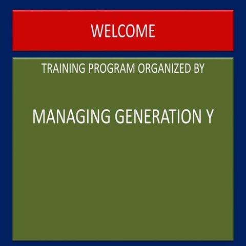 Managing Gen Y @ Workplace | PPTX | Career Advice | Careers