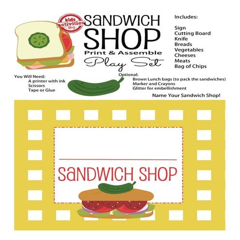 Printable sandwich-shop | PDF