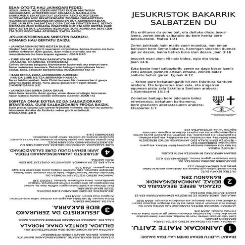 Printable Basque Gospel Tract - ONLY JESUS CHRIST SAVES.pdf