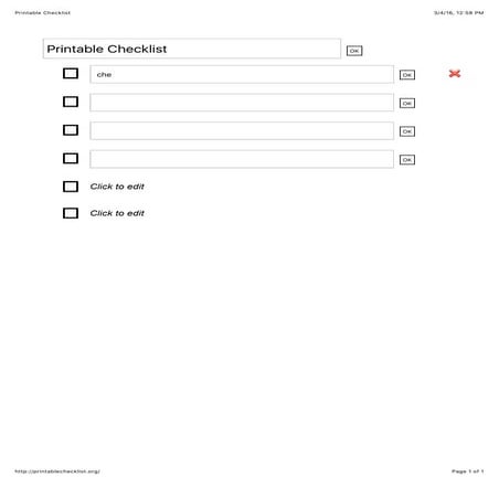 Printable checklist | PDF