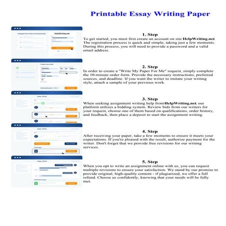 Printable Essay Writing Paper | PDF