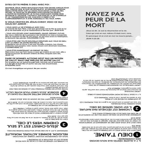 Printable French Gospel Tract - Do Not Fear Death.pdf