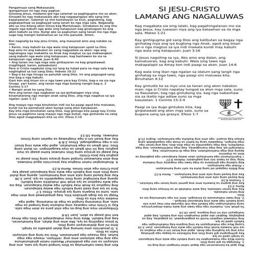Printable Hiligaynon Ilonggo Gospel Tract - ONLY JESUS CHRIST SAVES.pdf