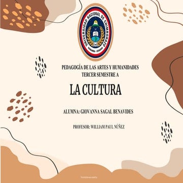 La cultura | PPTX