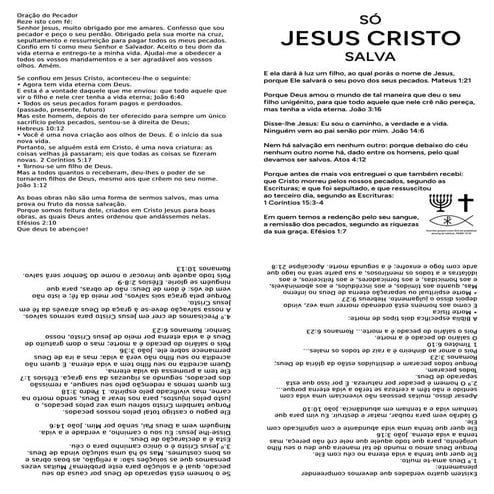 Printable Portuguese (Portugal) Gospel Tract - ONLY JESUS CHRIST SAVES.pdf