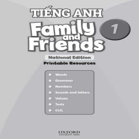 Printable resources grade 1 FAMILY AND FRIENDS NATIONAL EDITION pdf | PDF