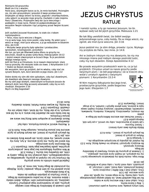 Printable Hindi Gospel Tract - ONLY JESUS CHRIST SAVES.pdf