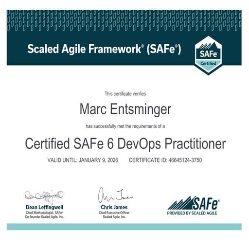 Certified SAFe 6 DevOps Practitioner (SDP) | PDF