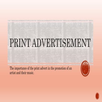 Print Advertisement | PPTX | Advertising Industry | Industries