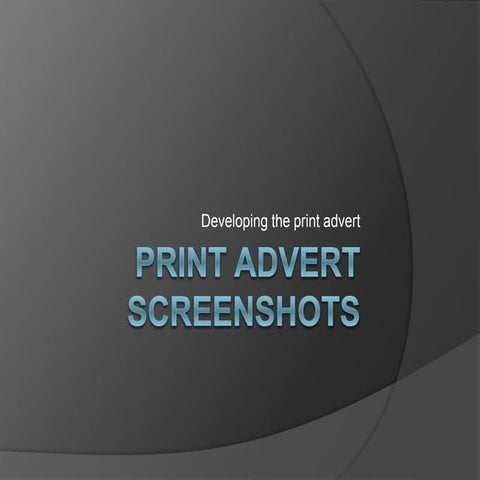 Codes and conventions of a print advert | PPTX