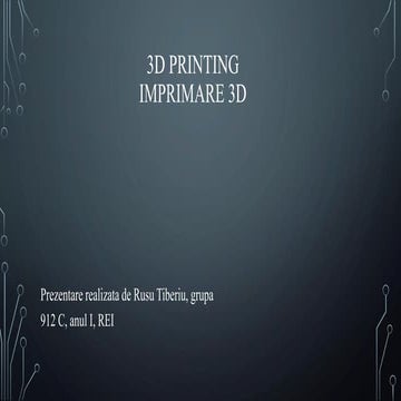 Printare 3D | PDF