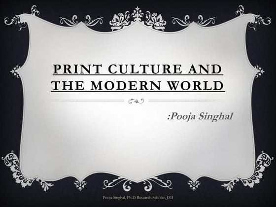 Print culture | PPTX