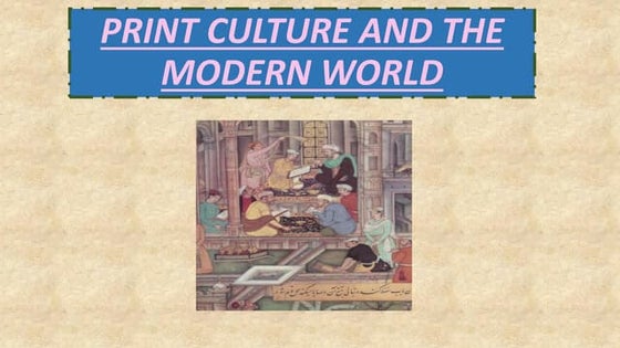 CBSE Class X Print Culture Notes | PDF