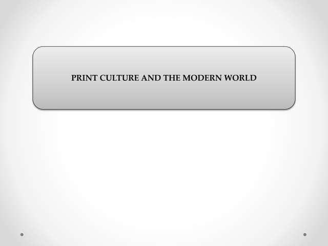 The printing press | PPTX