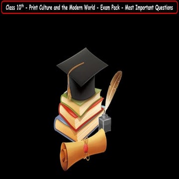Print Culture Exam Pack.pdf class 10th notes | PDF