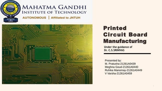 Printed Board Circuit Design Pcb Ppt Ppt