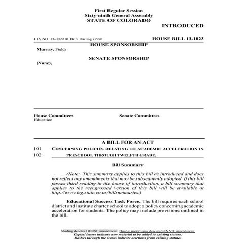 Printed CO HB 13-1023 | PDF