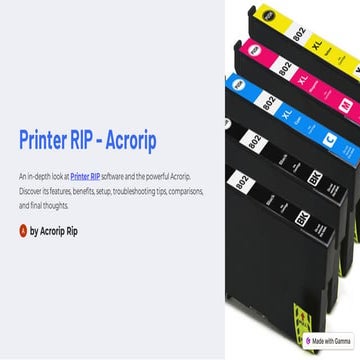 Printer RIP - Acrorip | PDF